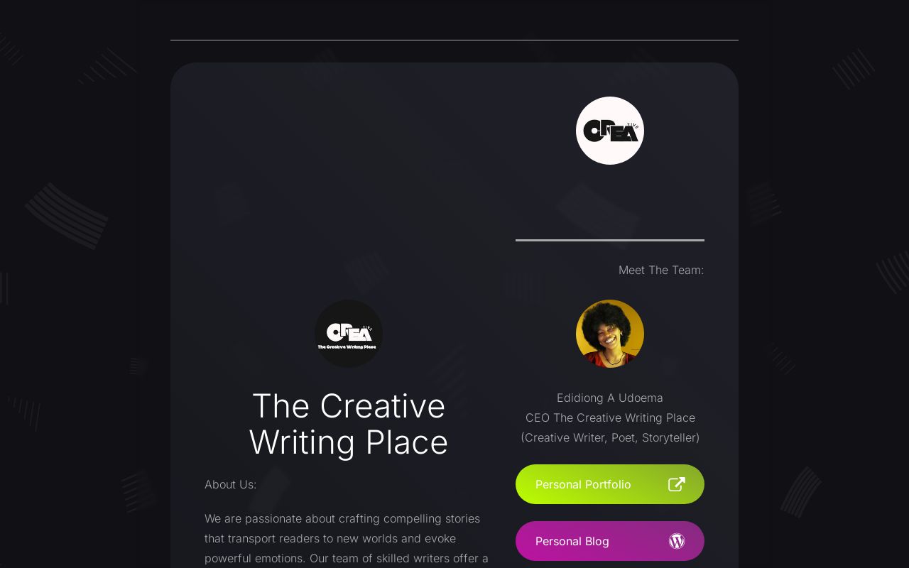 The Creative Writing Place